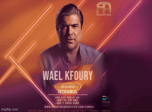 Wael Kfoury & Rahma Riad 29 Dec. 21 (Wed) at Haliç Salonu | Ticketing ...