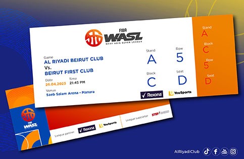 AL RIYADI BEIRUT CLUB vs BEIRUT FIRST CLUB 26 Apr.23 (Wed) at Saeb ...